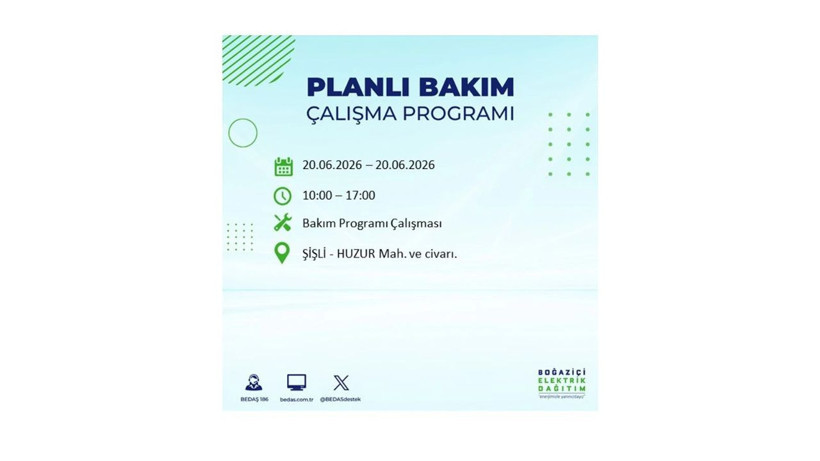 İstanbul 20 Haziran elektrik kesintisi programı: İşte karanlıkta ...